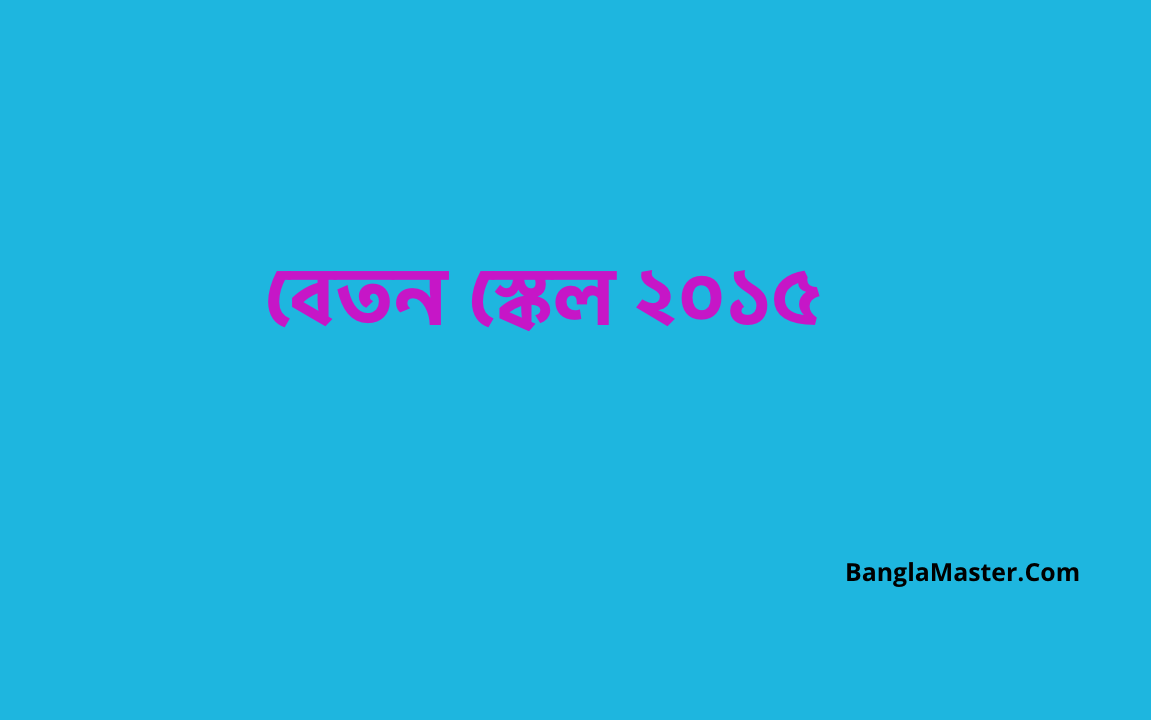 বেতন স্কেল ২০১৫ (জাতীয় বেতন স্কেল ২০১৫ গেজেট ডাউনলোড) - Bangla Master